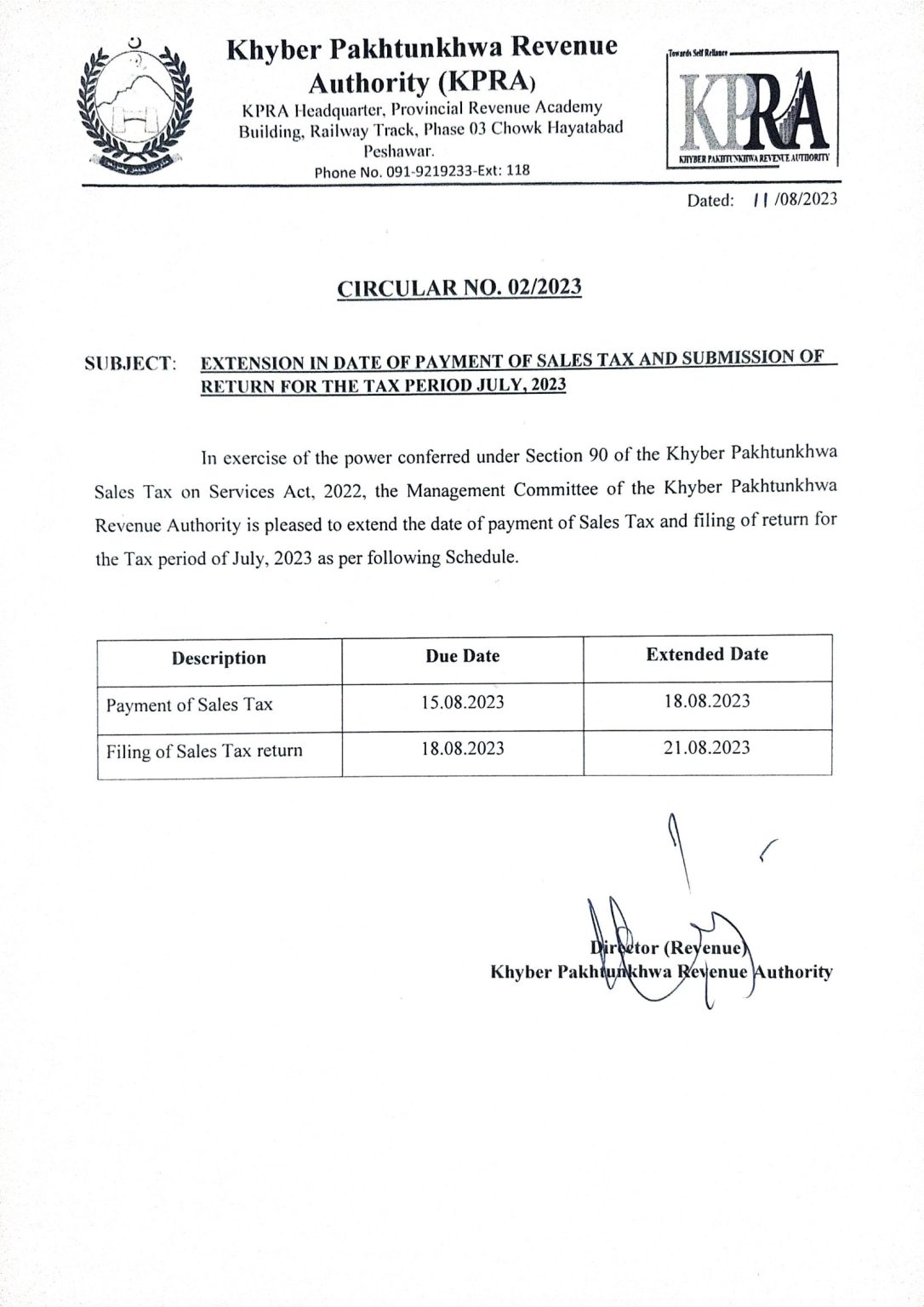 Home - Khyber Pakhtunkhwa Revenue Authority