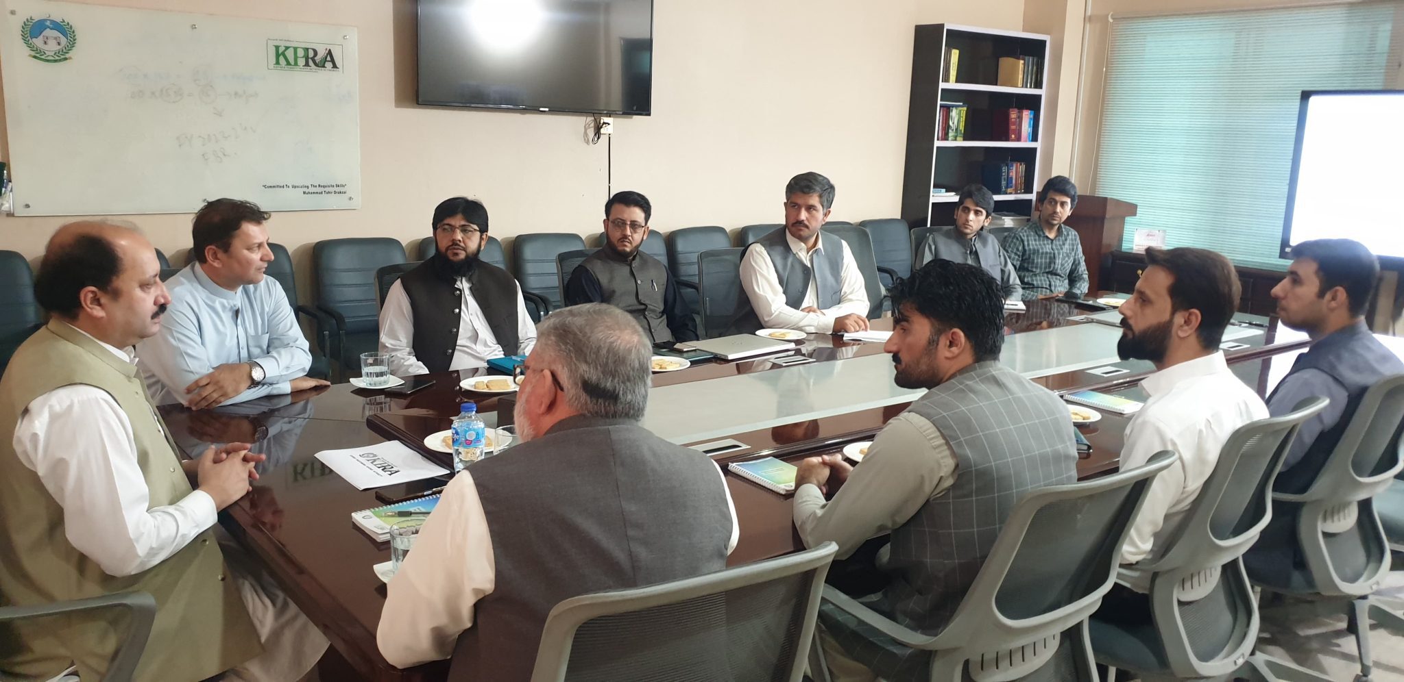 The newly appointed Director General of KPRA, Mr. Abid Ullah, presided ...